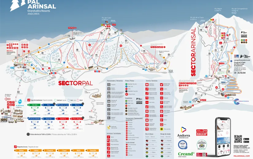 Mapa estació - Pal Arinsal