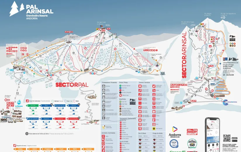 Mapa estación - Pal Arinsal